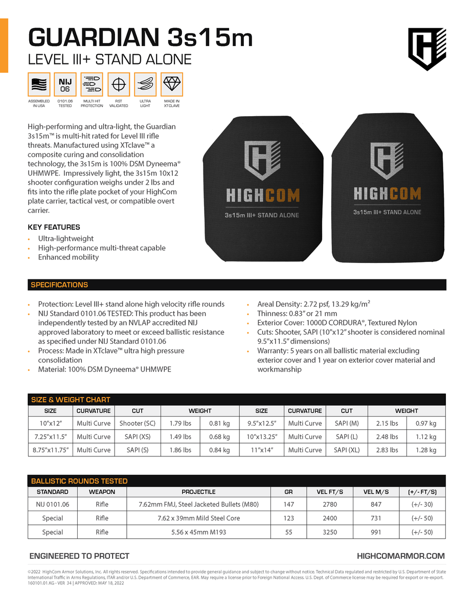 Highcom 3s15m – Killer Defense, Inc